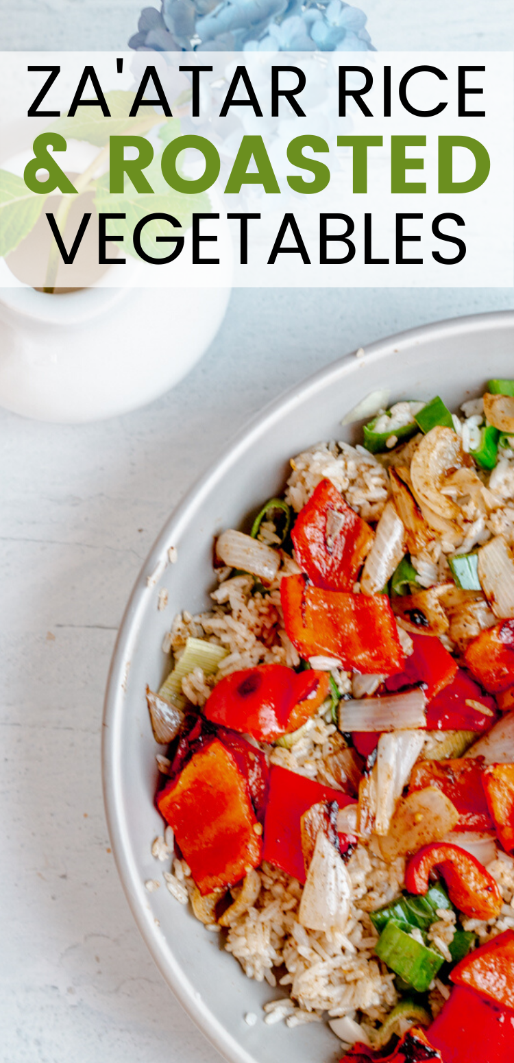 Za'atar Rice with Roasted Veggies | Snug & Cozy Life