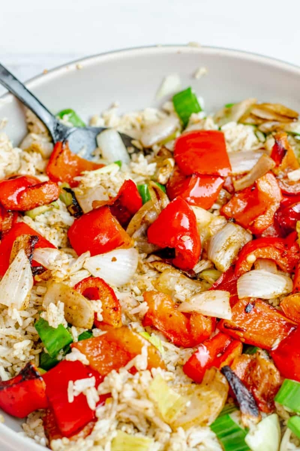 Za'atar Rice with Roasted Veggies - Snug & Cozy Life