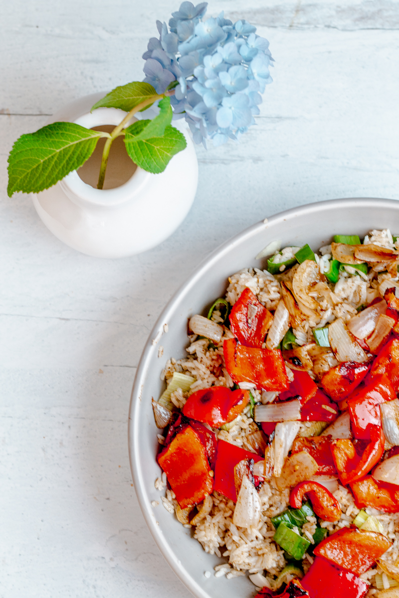 Za'atar Rice with Roasted Veggies - Snug & Cozy Life