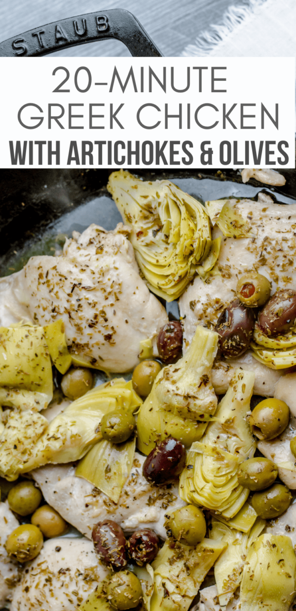 20-Minute Greek Chicken Thighs with Artichokes & Olives