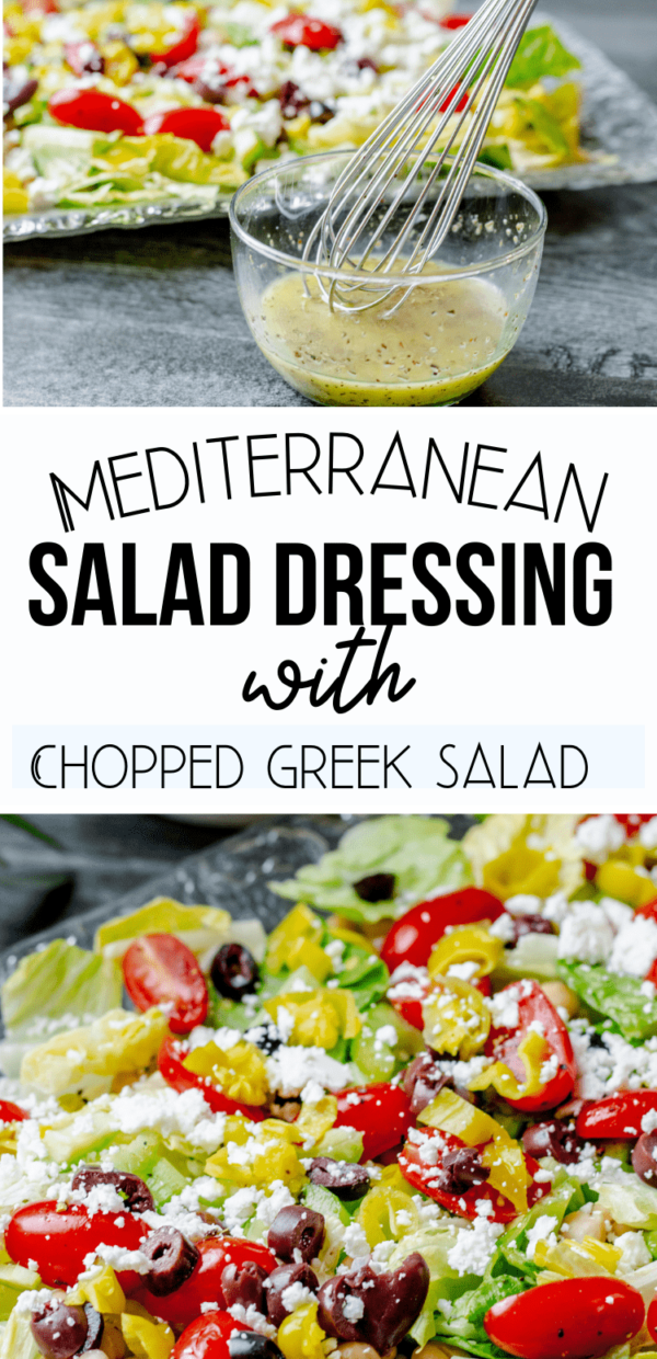 Homemade Mediterranean Salad Dressing Recipe With Greek Salad