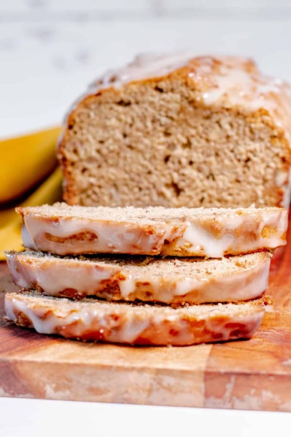 Best Ever Bourbon Banana Bread With Icing - Snug & Cozy Life