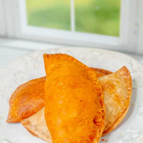 Baked Chicken and Potato Empanadas (Pastelillos)